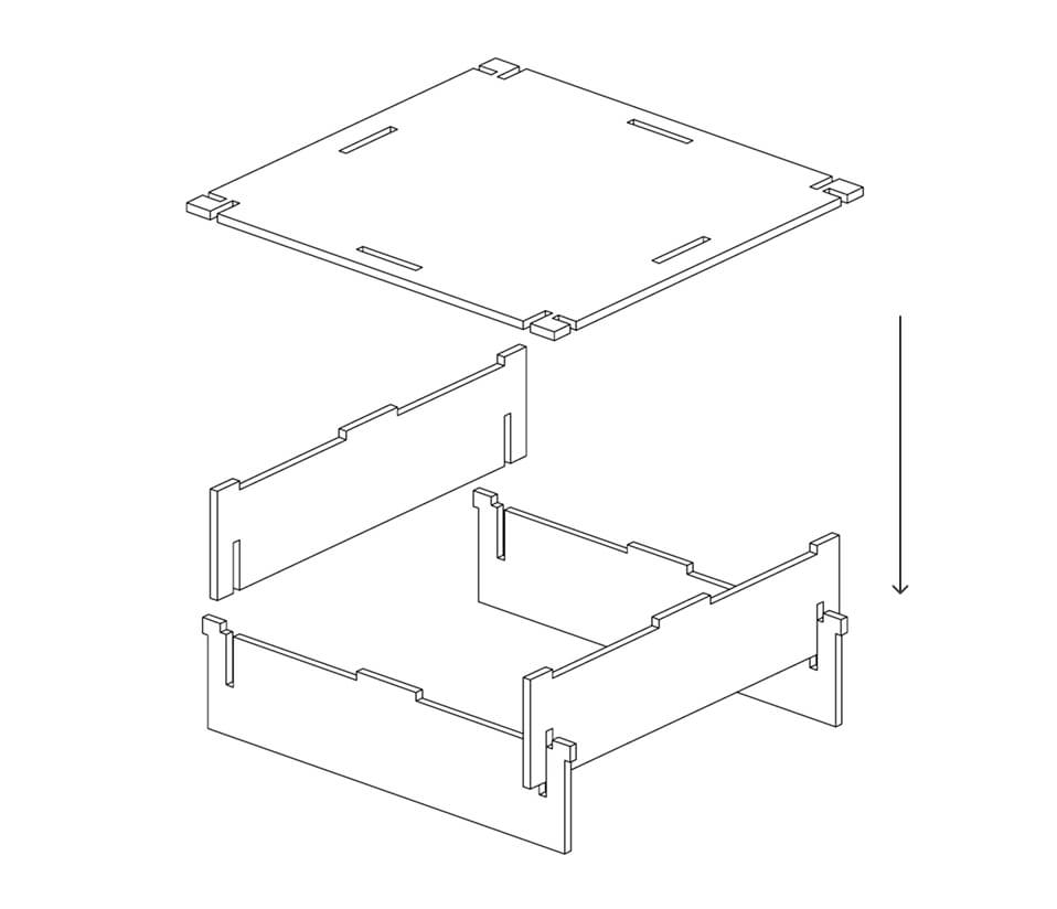 Gridline Series Square Ceiling Panels