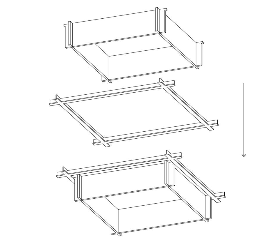 Gridline Series Square Ceiling Panels