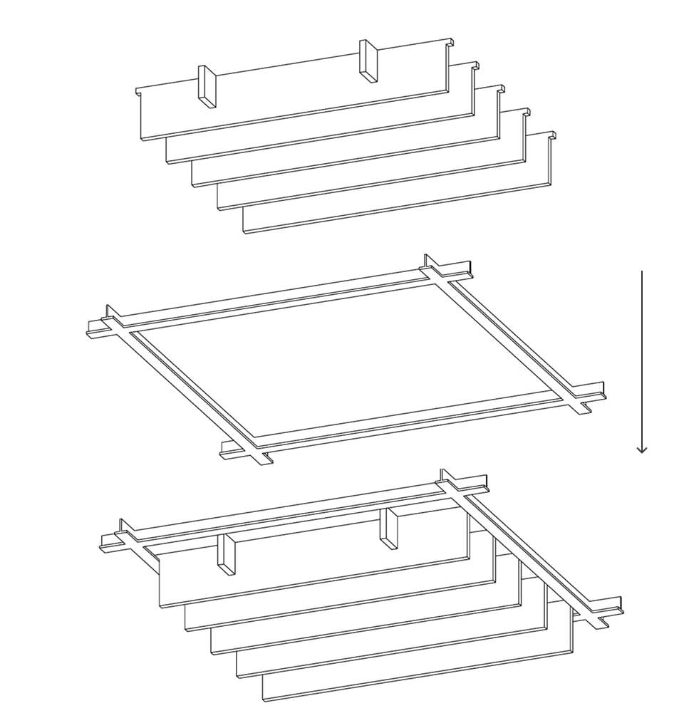 Gridline Series Linear Ceiling Panels