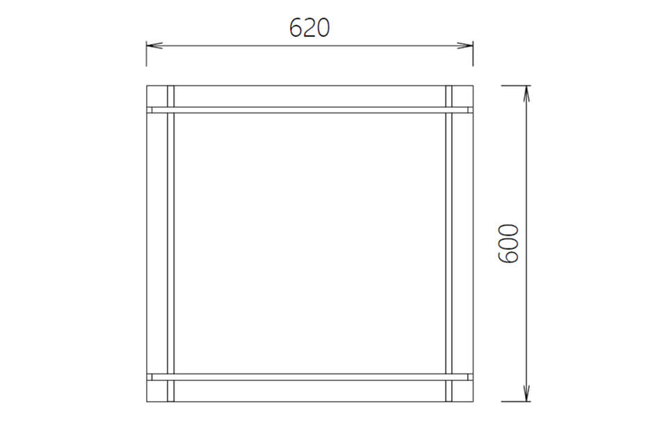 Gridline Series Square Ceiling Panels