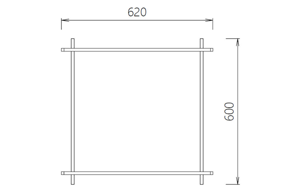 Gridline Series Square Ceiling Panels
